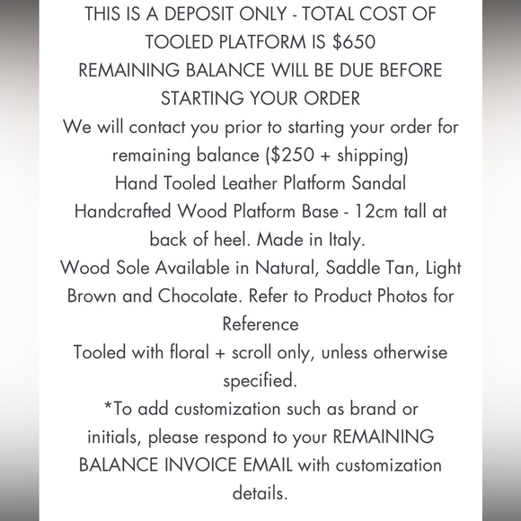 Bar 9L Designs | Shoes | Bar 9l Designs Custom Leather Platforms Size 9 ...